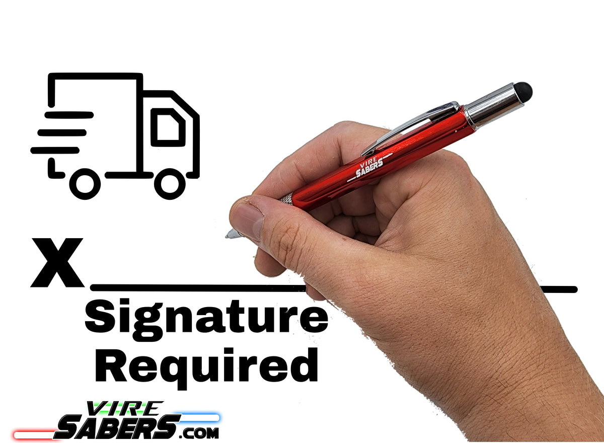 Signature Required for Delivery – Vire Sabers